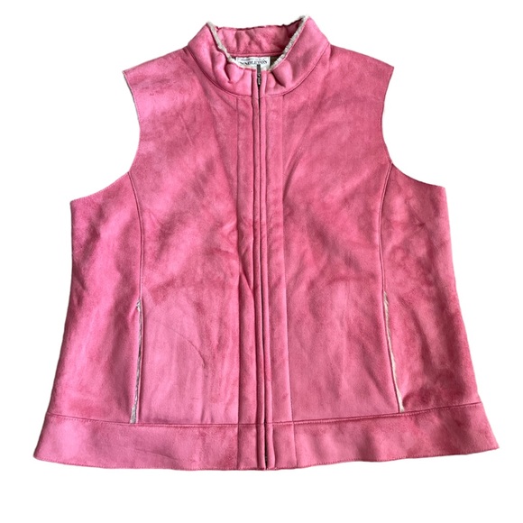 Pendleton | Jackets & Coats | Vintage Pendleton Pink Suede Vest | Poshmark